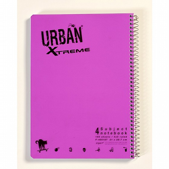 GETSEFER -ככה חוזרים היום לביה''ס! | מחברת ספירלה 4 נושאים משובץ A4 | מחברות לבית ספר | מחברות ...